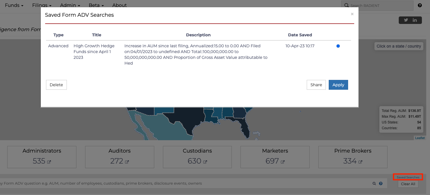 How to: Search Form ADV Filings